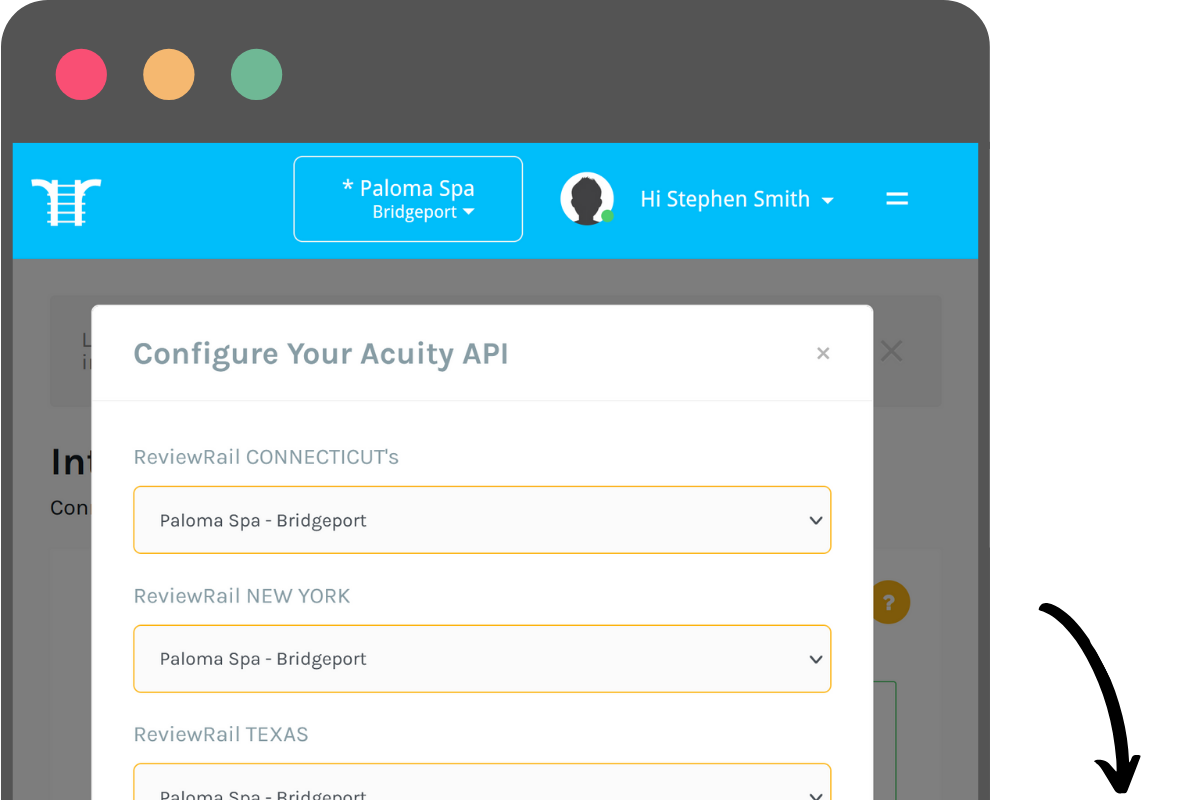 Acuity Scheduling Integration - ReviewRail