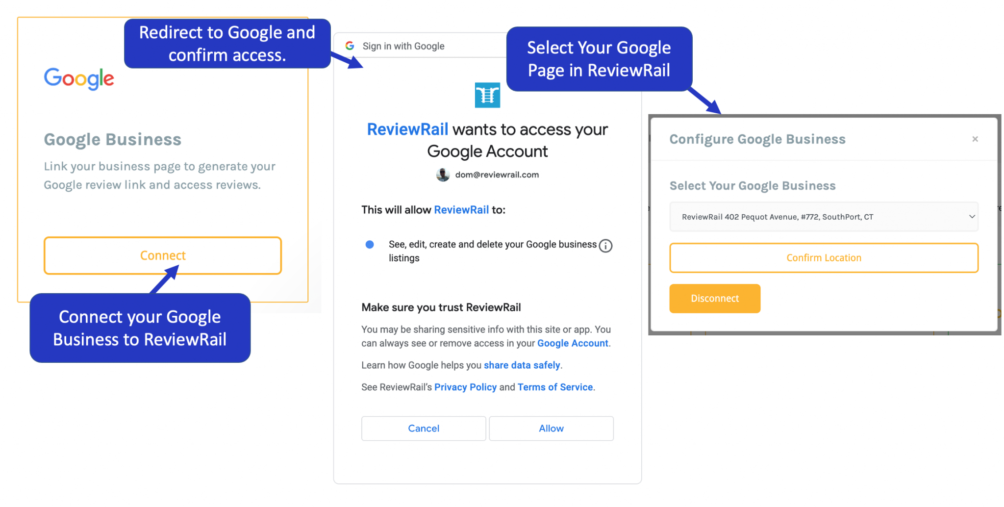 New Feature: Google Business Integration - ReviewRail